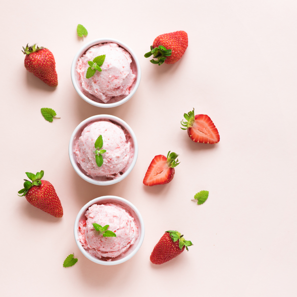 Healthy Strawberry Ice cream – Optimal Essentials